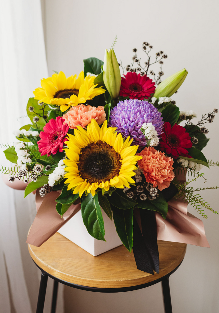 Box it Up - Bright Box Arrangement